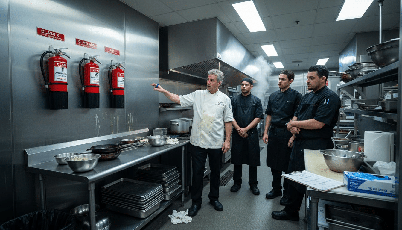 Fire extinguisher types for restaurants: expert guide 2026